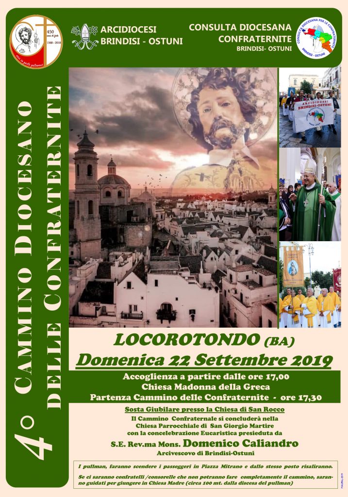 ARCIDIOCESI BRINDISI-OSTUNI: QUARTO CAMMINO DELLE CONFRATERNITE